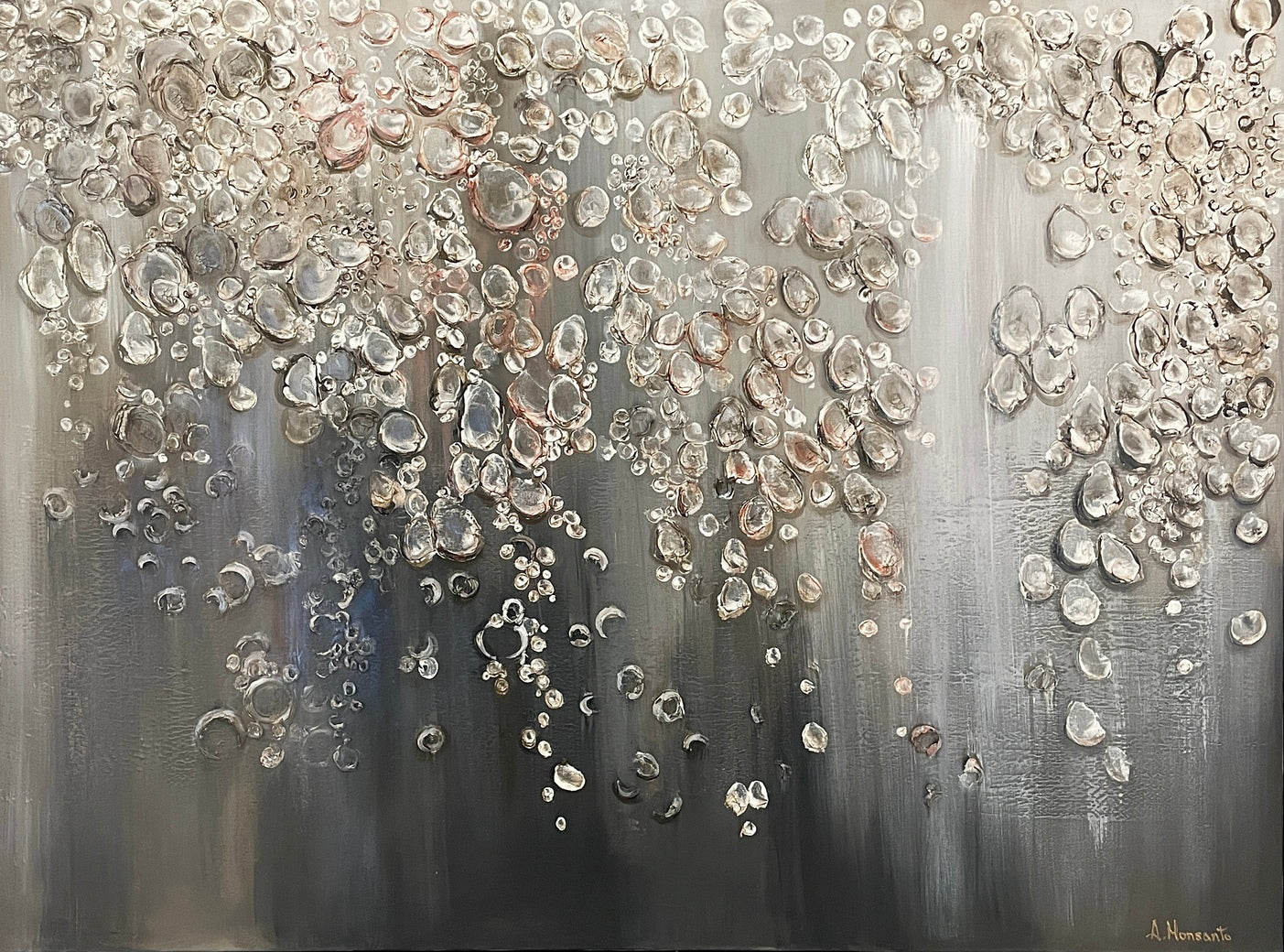 Seashells Painting 36x48 inches Beige – Ana Monsanto Art