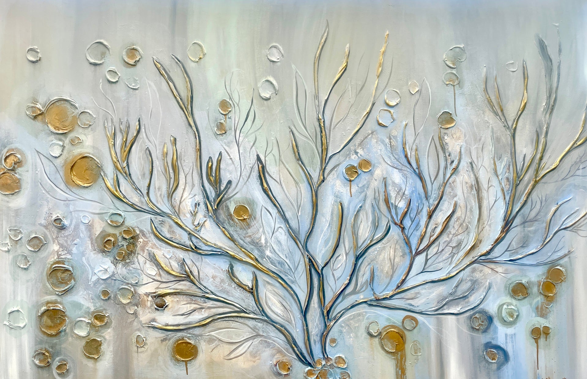 Coral Painting 40x60 inches – Ana Monsanto Art