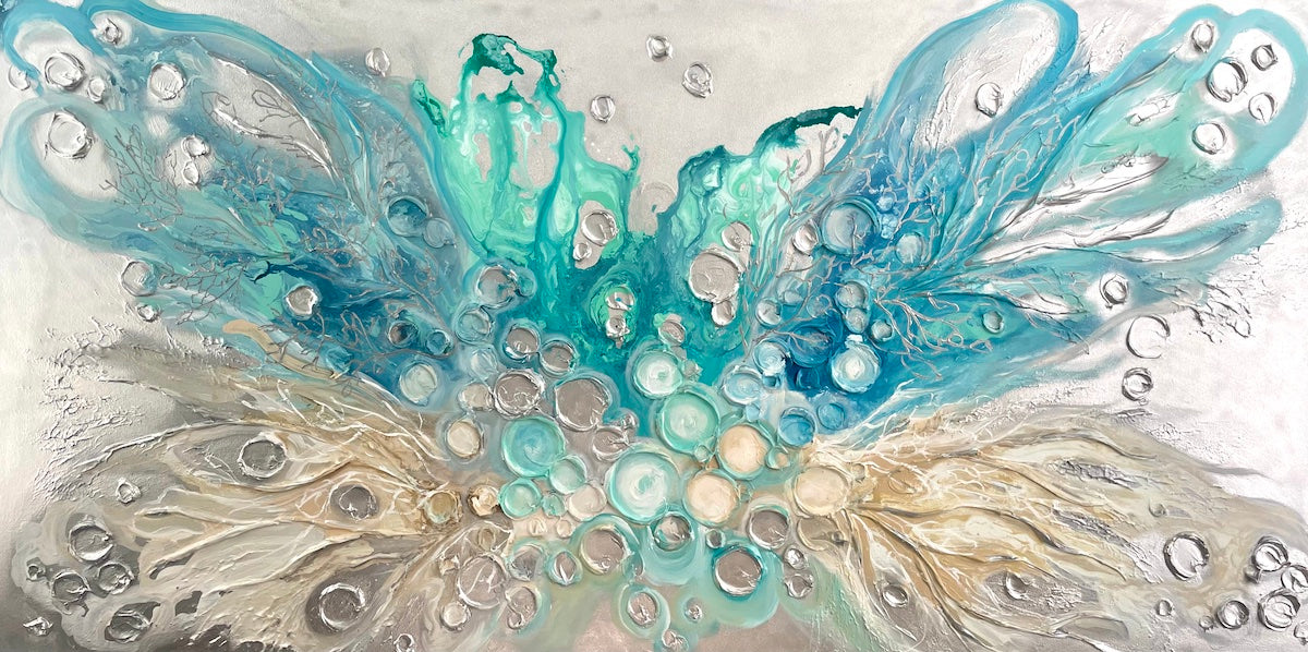 St. Barthelemy Painting 36x72 inches – Ana Monsanto Art